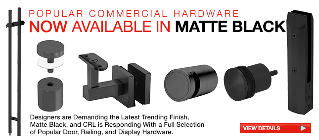 CRL New Matte Black Commercial HW